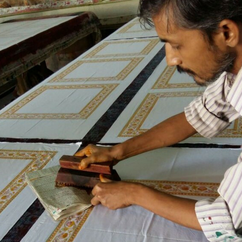 Introducing our Vintage Indian Textiles Block Printed | Marigold Style